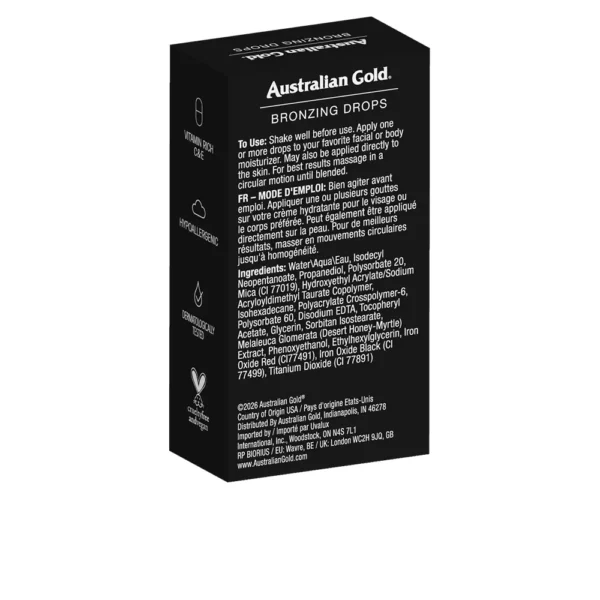 Gouttes bronzantes Australian Gold 30 ml